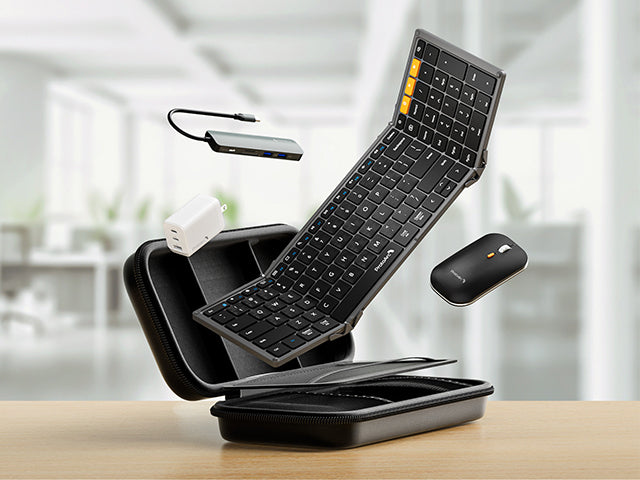 Foldable Keyboard & Mouse Set for Mobile Work | Tech – ProtoArc