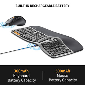 EKM01 | Advanced Ergonomic Keyboard & Mouse Combo – ProtoArc