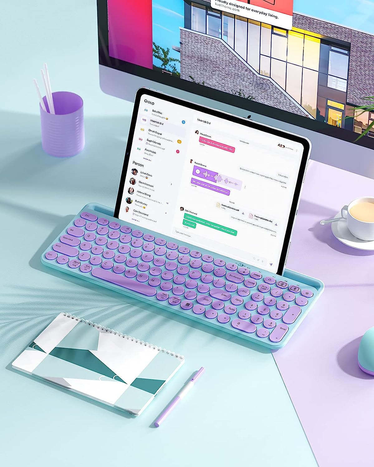 WGJP-073B-2 | Dual Mode Bluetooth Keyboard with Stand – ProtoArc