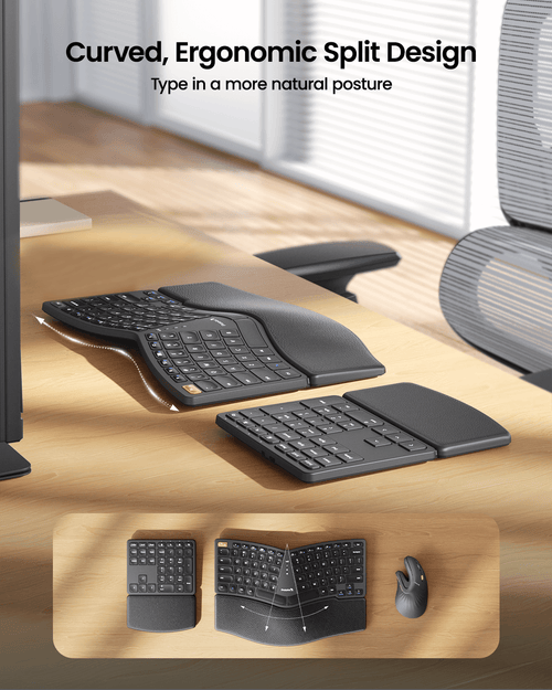 EK04 - 2.4GHz Ergonomic Split Keyboard - ProtoArc