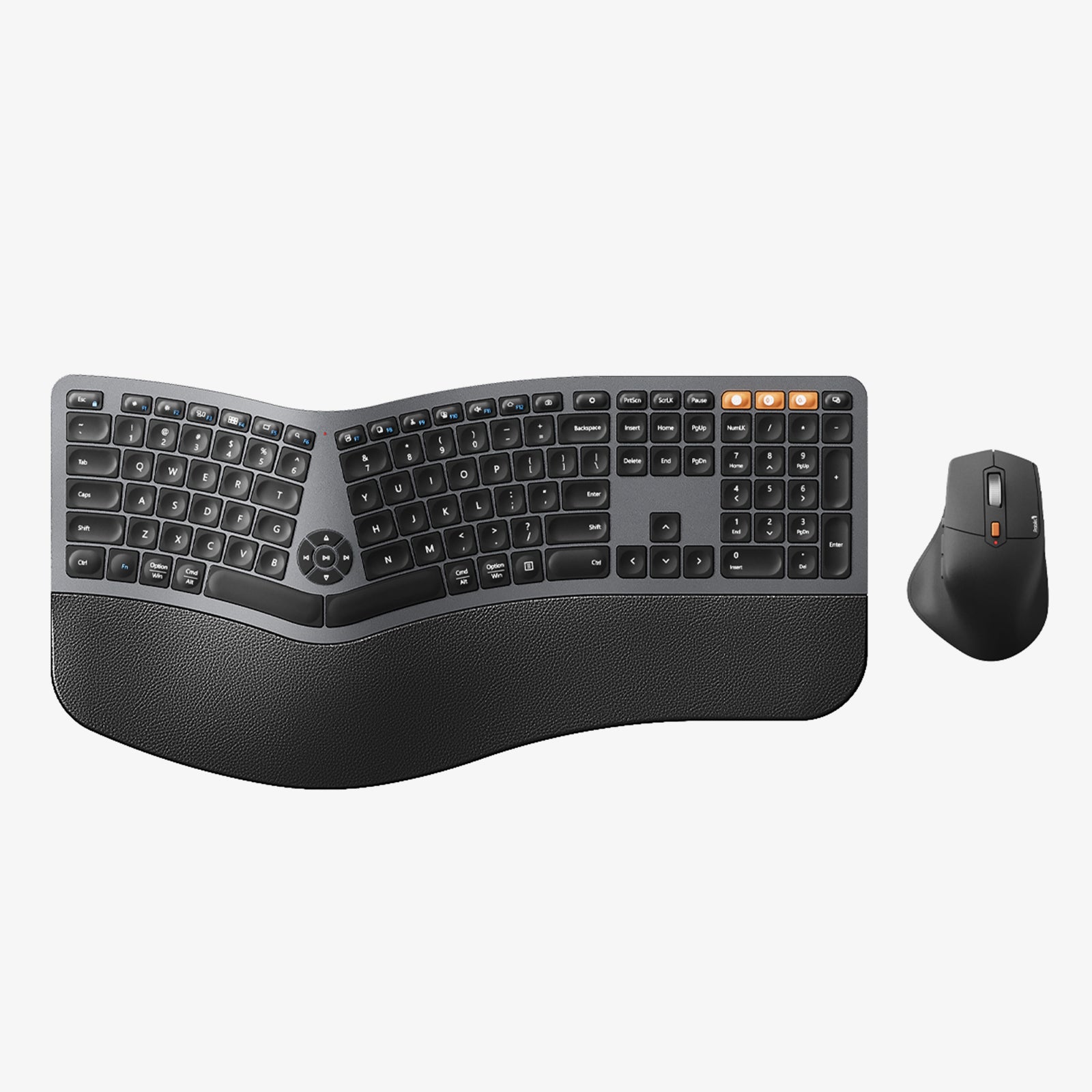 ProtoArc® EKM01 Plus Bluetooth Ergonomic Split Keyboard Mouse Combo