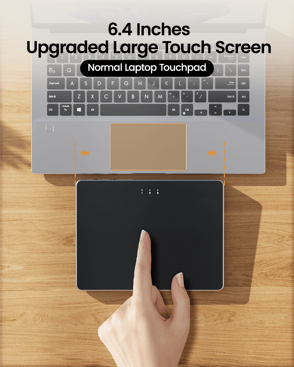T1 Plus - Wireless Bluetooth Trackpad for Windows - ProtoArc