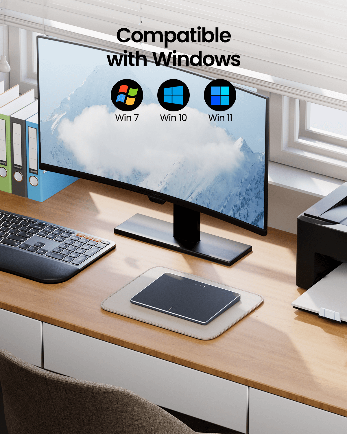 ProtoArc® T1 Plus Wireless Trackpad Bluetooth Touchpad Mouse for Windows