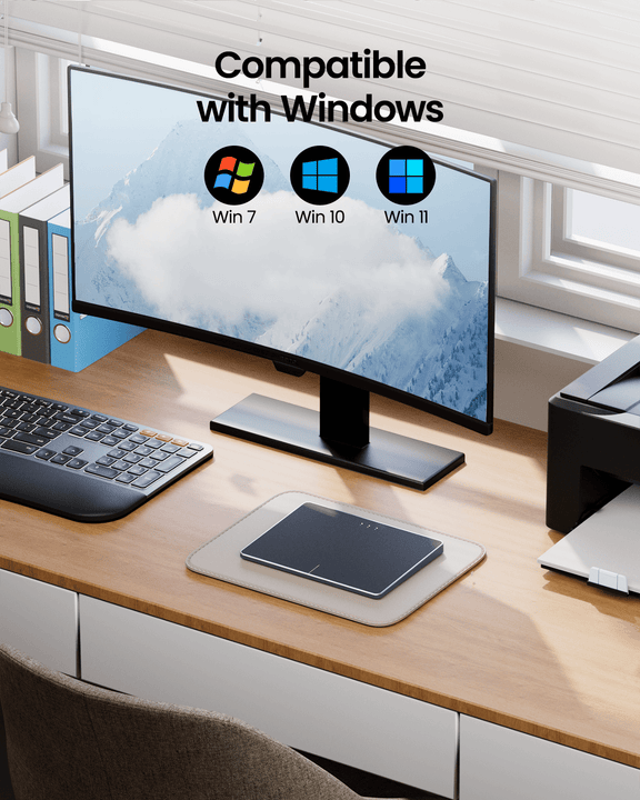 ProtoArc® T1 Plus Wireless Trackpad Bluetooth Touchpad Mouse for Windows