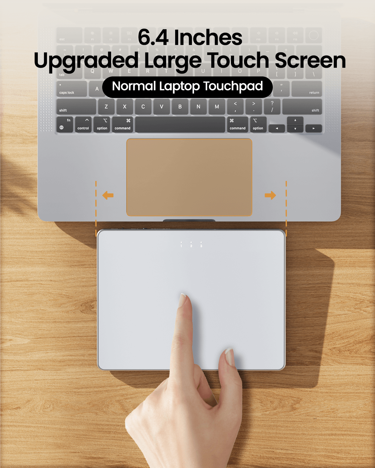 ProtoArc® T1 Plus Wireless Trackpad Bluetooth Touchpad Mouse for Windows