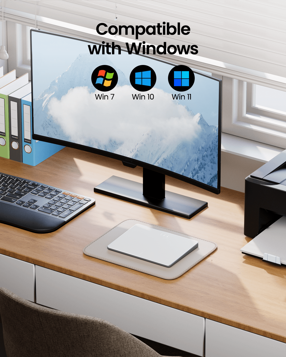 ProtoArc® T1 Plus Wireless Trackpad Bluetooth Touchpad Mouse for Windows