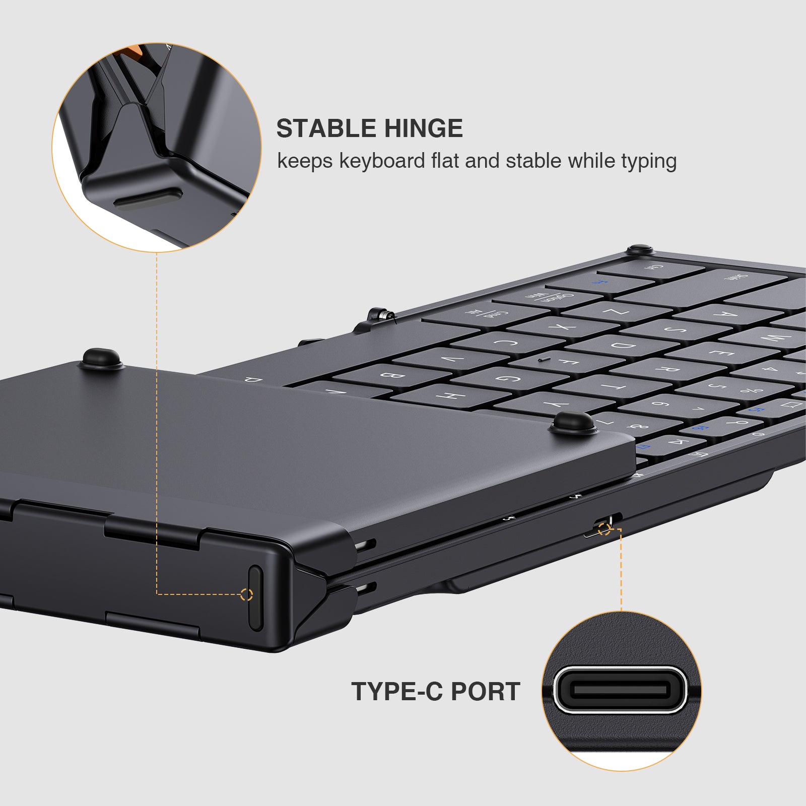 Protoarc® Xk01 Foldable Bluetooth Portable Travel Keyboard