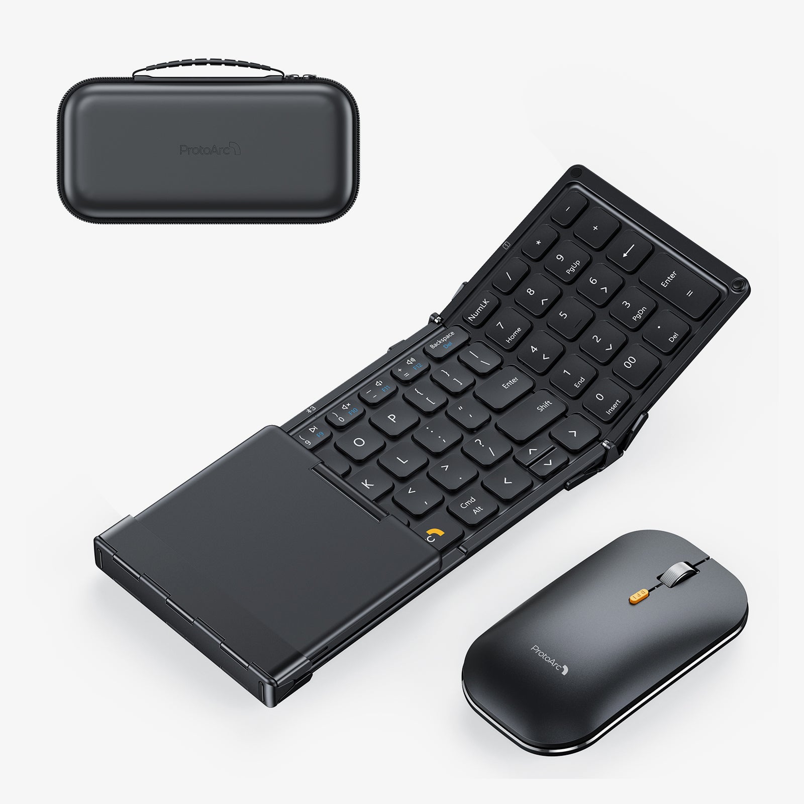 Xkm01 Mini Foldable Bluetooth Keyboard Mouse Combo Protoarc