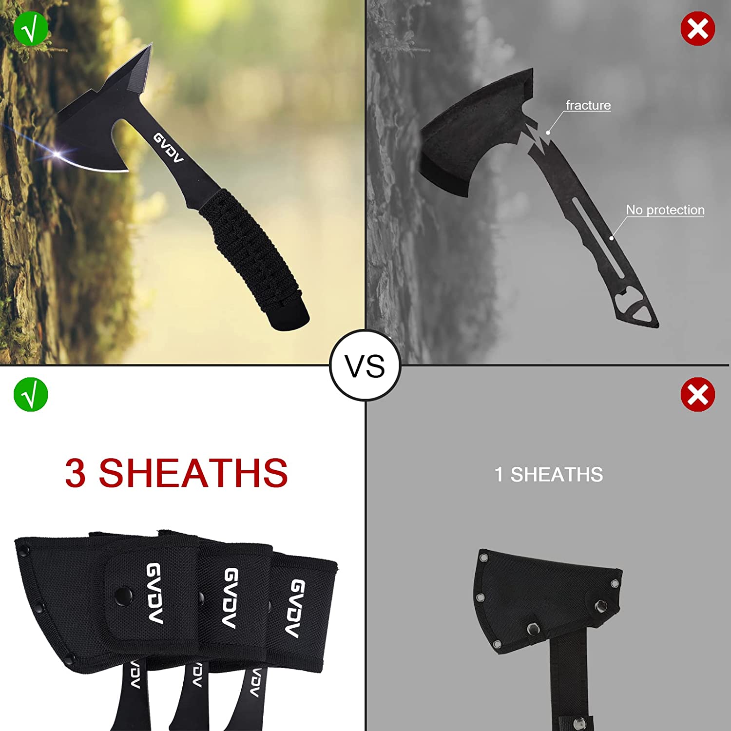 Throwing Axes Set | Lightweight Double Headed Design – ProtoArc