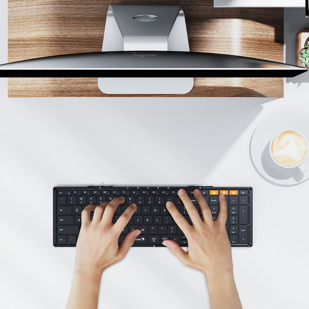 ProtoArc® XK01 Foldable Bluetooth Portable Keyboard with Number Pad